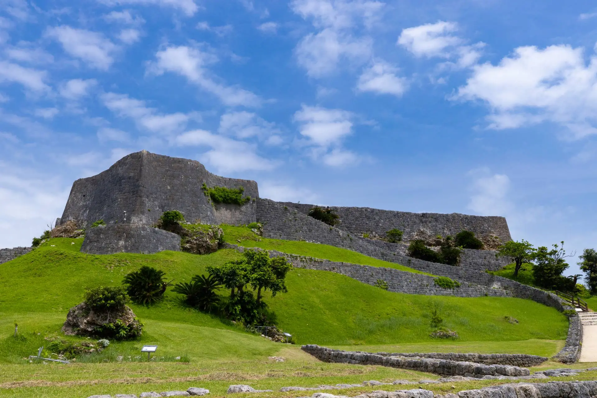 Okinawa Japan Ruins Nakagusuku Castle Ruins World Heritage Okinawa